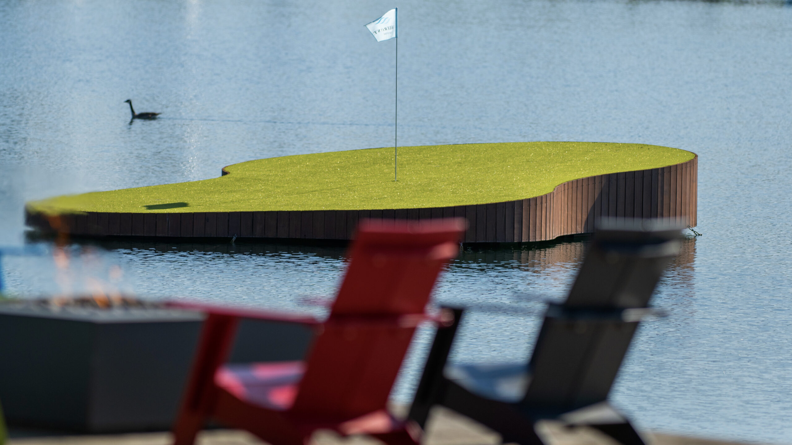 Indianapolis Office Park Entices Employees with Floating Island Green ...